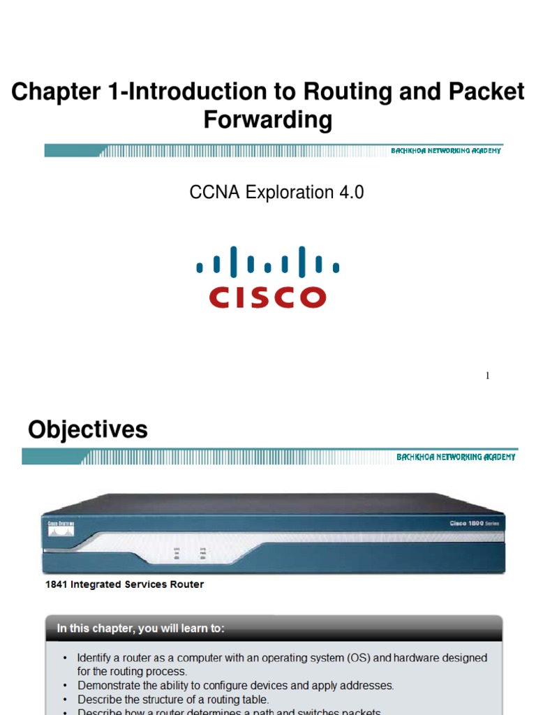 Chapter 1 Introduction To Routing And Packet Forwarding Ccna Exploration 40 Pdf Router