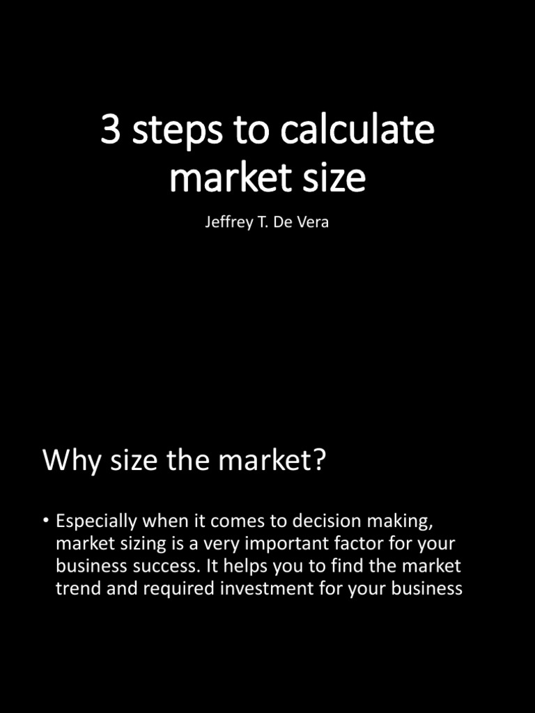 How to Calculate Market Size in 3 Steps | PDF | Market Segmentation ...