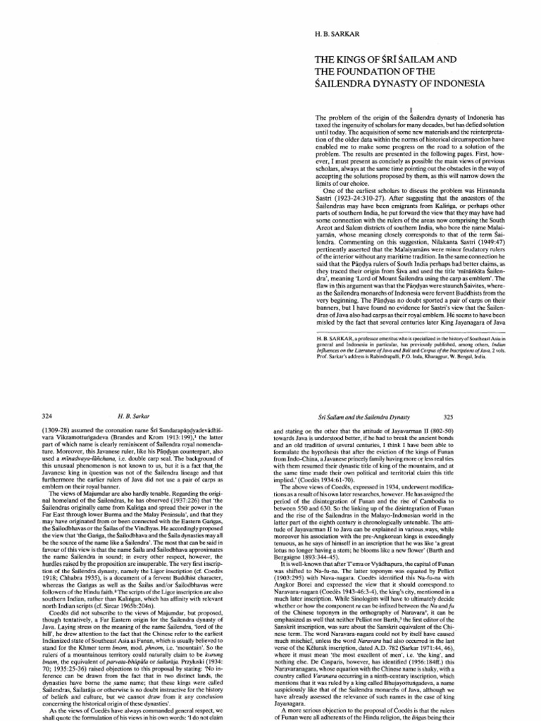 Sarkar 1985 - The Kings of Sri Sailam and The Foundation of The ...