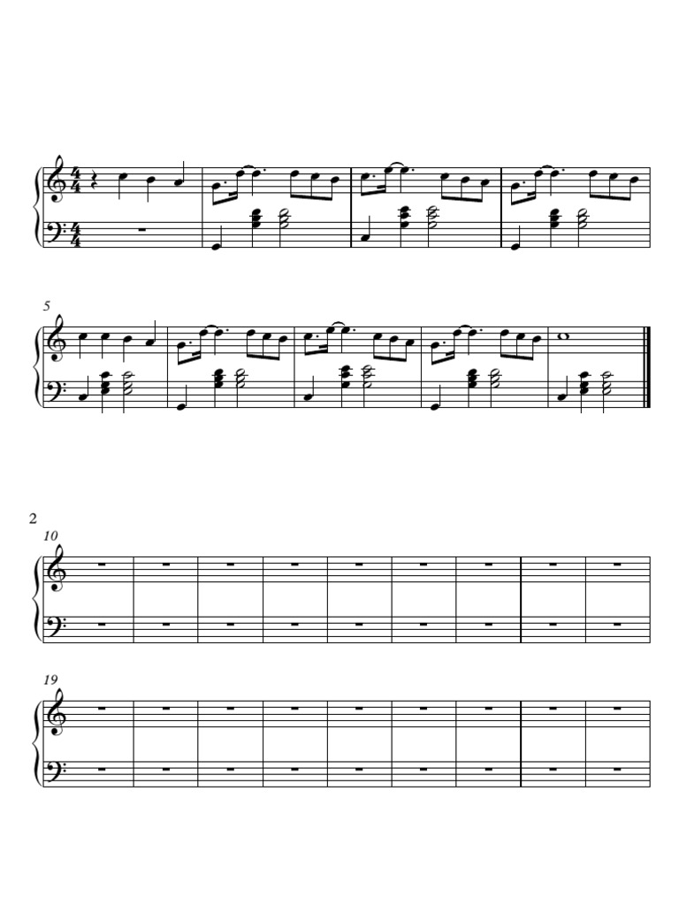 Soy Una Taza - Partitura Completa | PDF