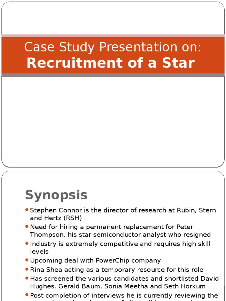 Recruitment of A Star Case Solutions | PDF | Communication | Cognitive ...