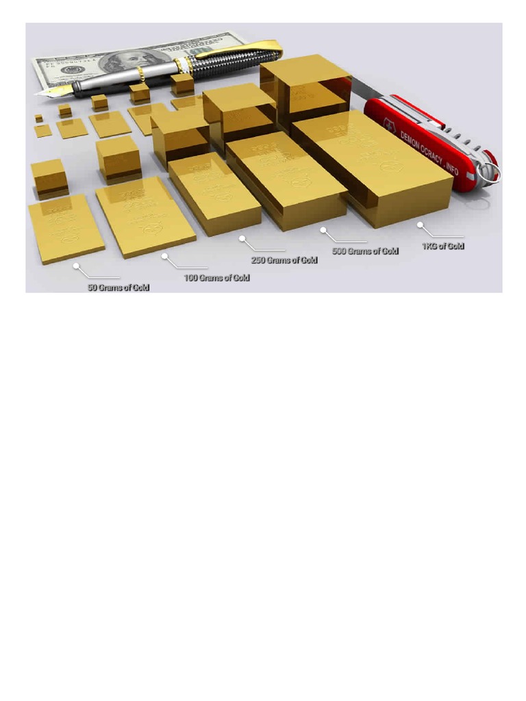Gold - Visualized in Bullion Bars | PDF | Gold | United States Dollar
