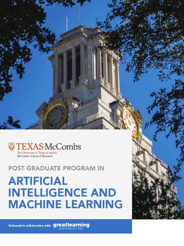 UT Austin Texas PGP AIML Brochure | PDF | Artificial Intelligence ...