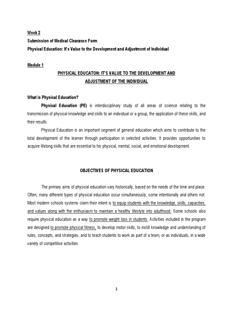 Module in PE 101 | PDF | Physical Fitness | Heart Rate