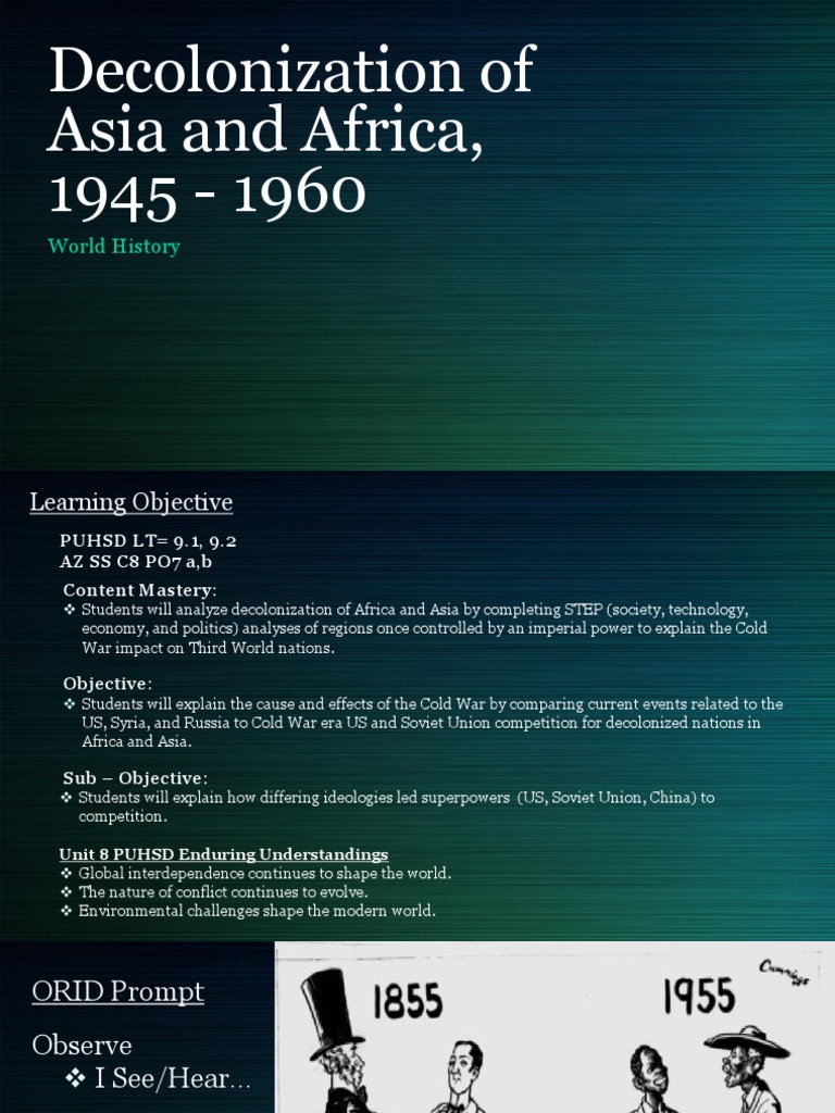 Decolonization of Asia and Africa 1945-1960 | PDF | Decolonization ...