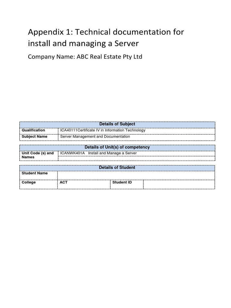 Server Management and Documentation | PDF | Backup | Operating System