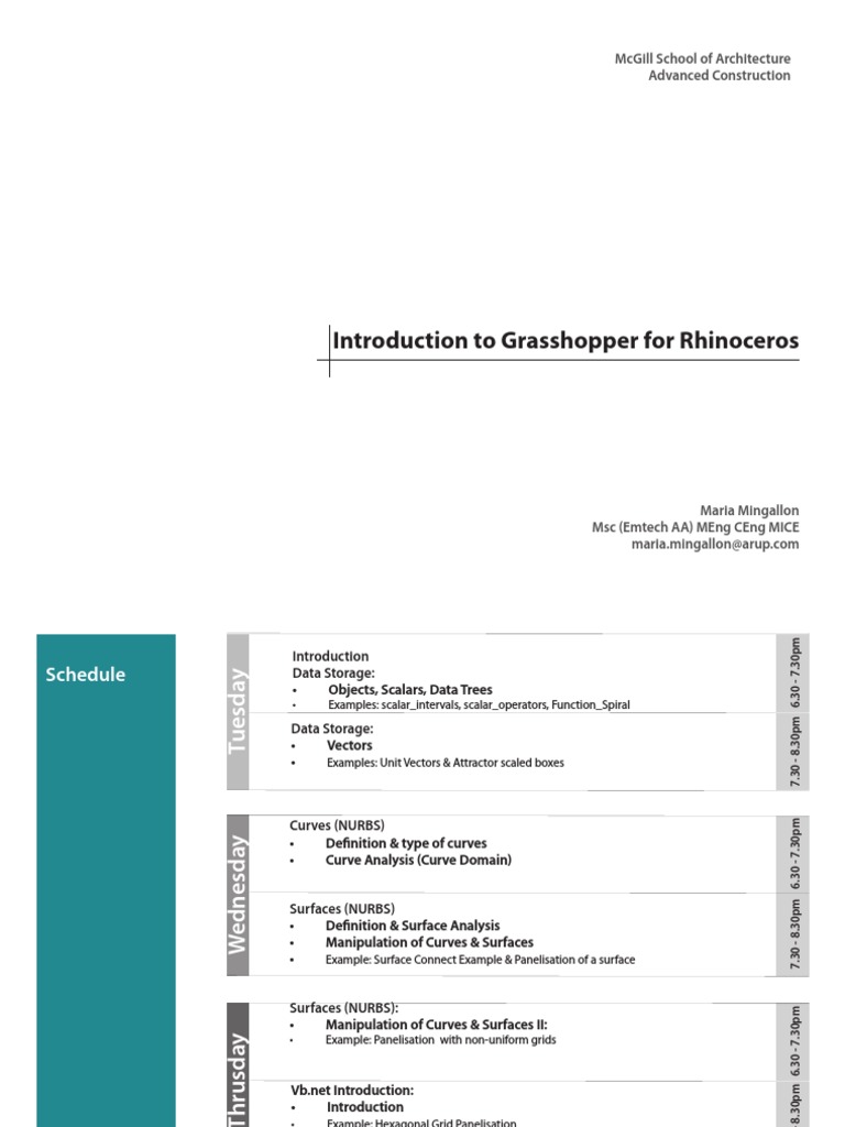Grasshopper Pdf Parameter Computer Programming Control Flow