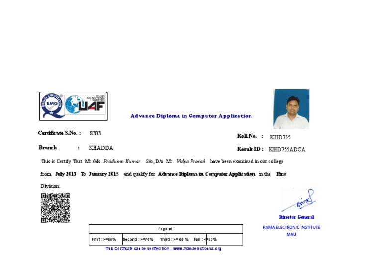 Advance Diploma in Computer Application | PDF