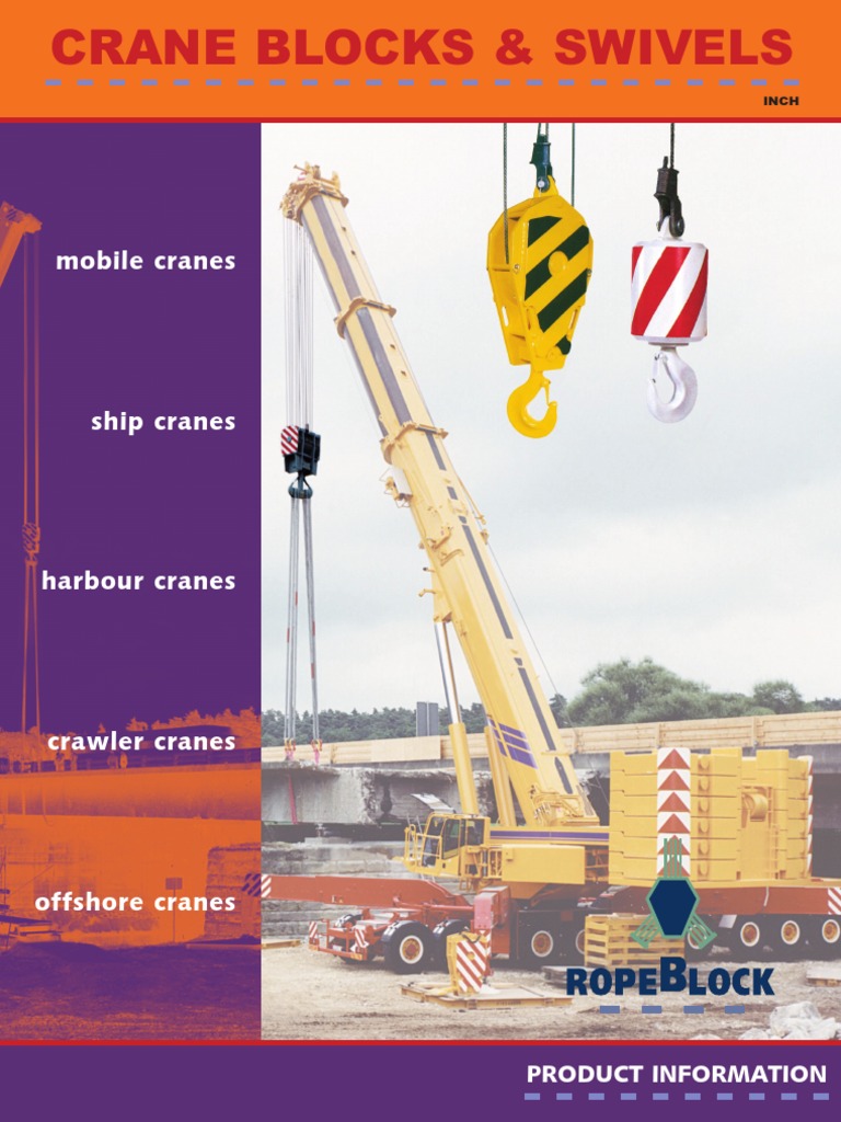Crane Blocks & Swivels: Mobile Cranes | PDF
