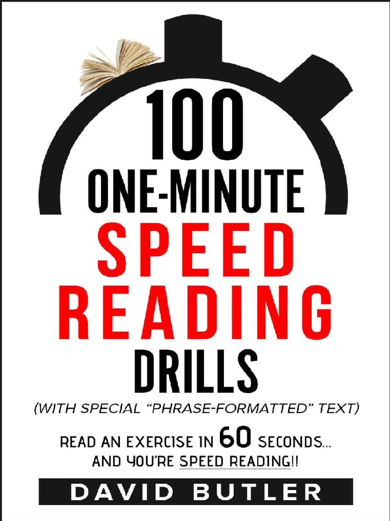 100 One-Minute Speed Reading Drills by David Butler | Download Free PDF ...