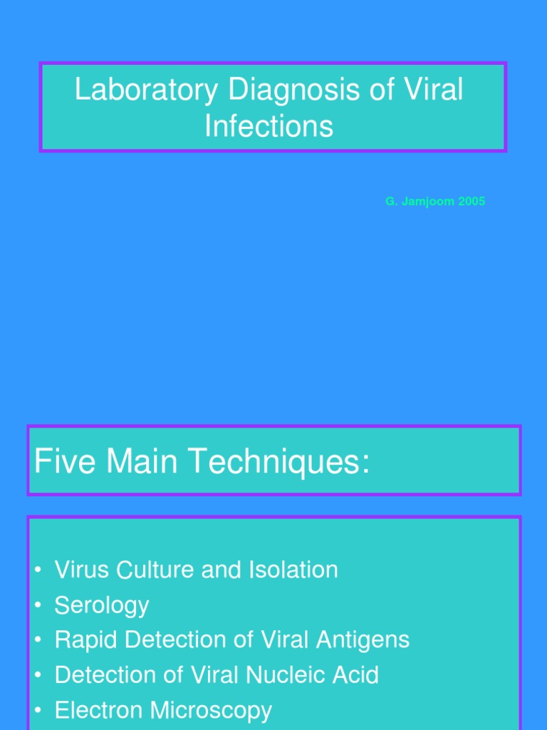 Viral Diagnosis Techniques | PDF | Virus | Hiv