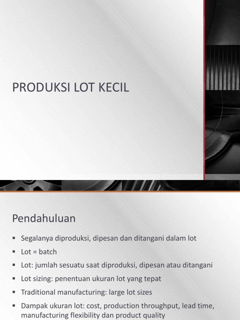 Ukuran Lot dalam Produksi Kecil | PDF | Komputer