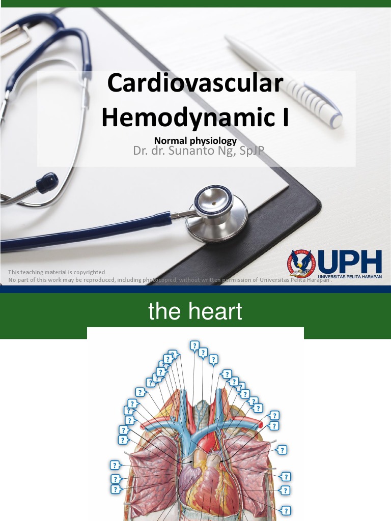 Cardiovascular Hemodynamic I: Dr. Dr. Sunanto NG, SPJP | PDF | Science ...