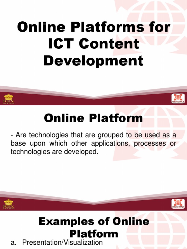 Online Platforms for ICT Content Development | Web Page | Internet