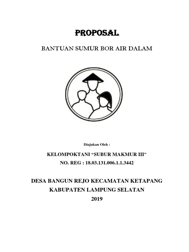 Proposal Sumur Bor | PDF