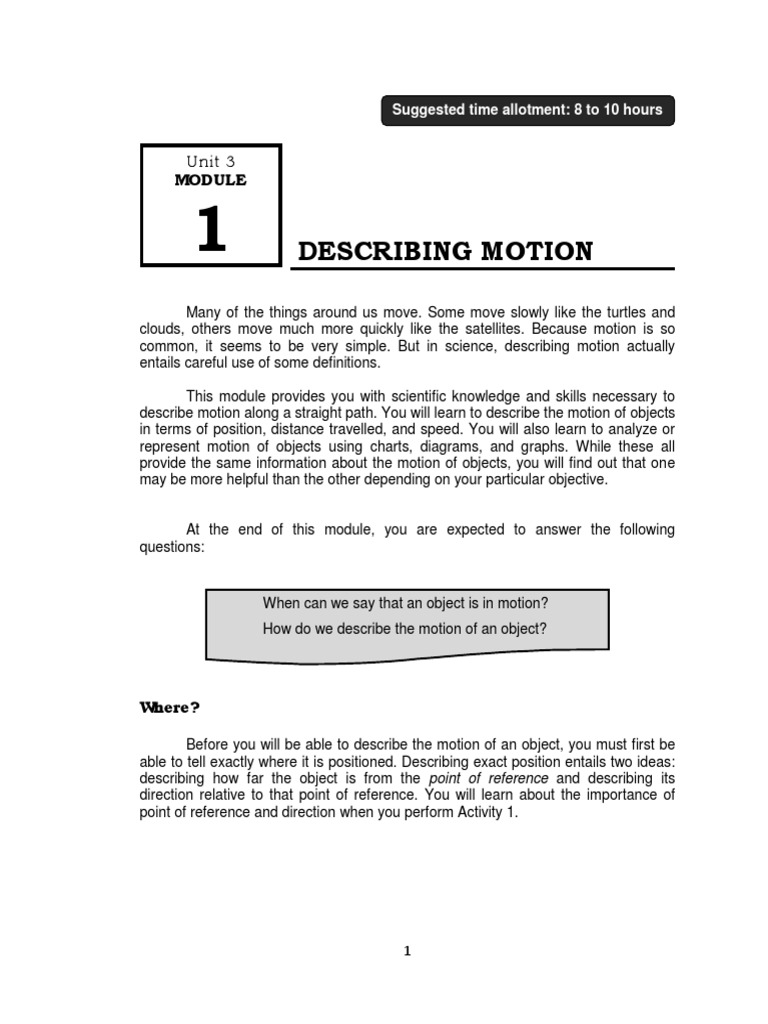 Describing Motion: Unit 3 | PDF | Wavelength | Waves