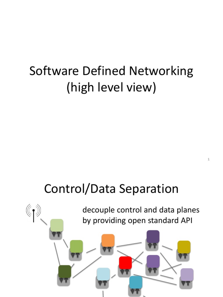 Software Defined Networking (High Level View) | PDF | Computer Network ...