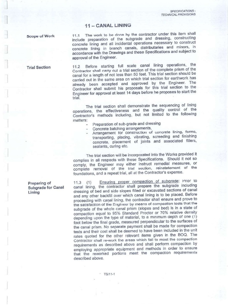 Linning Specification PDF | PDF