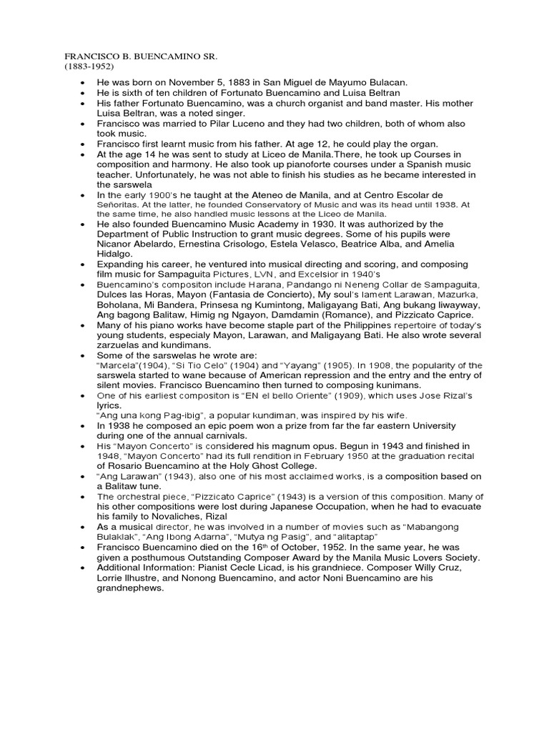 Francisco B | PDF | Performing Arts | Entertainment