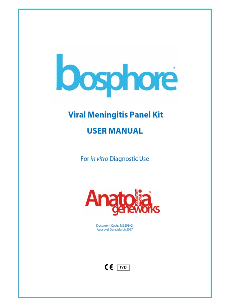 Viral Meningitis Panel Kit User Manual: For in Vitro Diagnostic Use ...