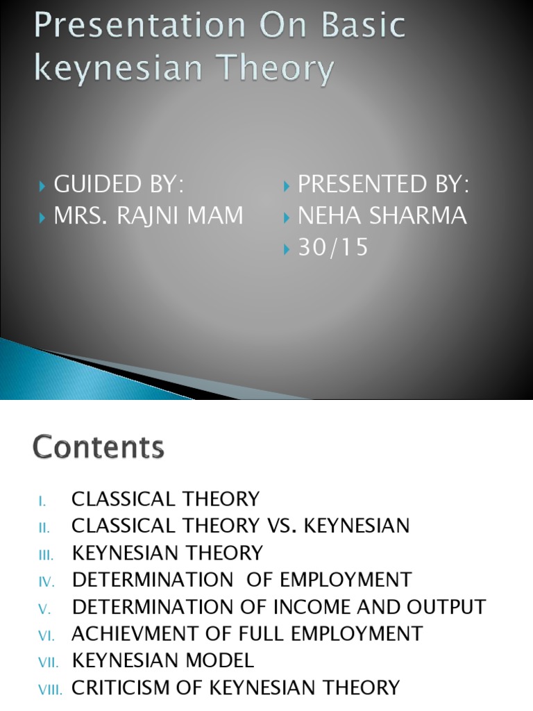 Classical vs. Keynesian Economics | PDF | Aggregate Demand | Supply And ...