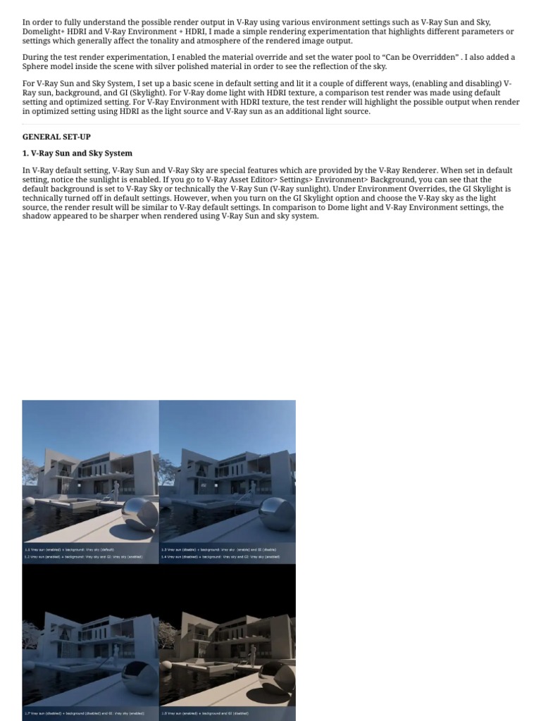 Exterior Render Settings (V-Ray 3.4 For SketchUp) - SketchUp 3D Rendering Tutorials by ...