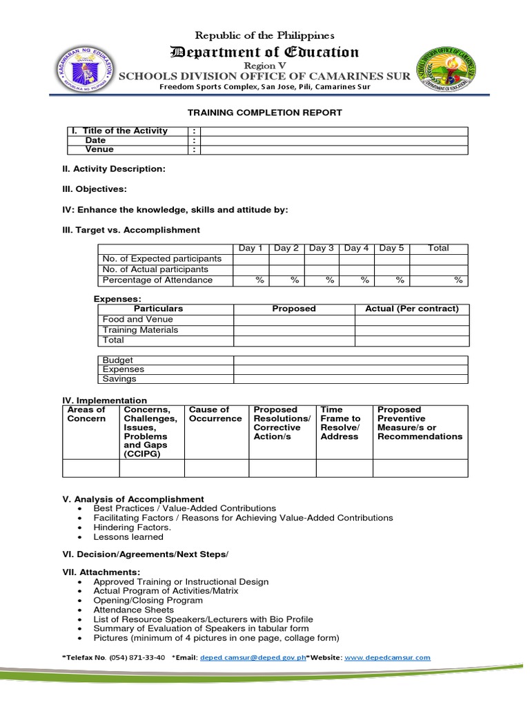 INSET Activity Completion Report | PDF | Learning | Behavior Modification