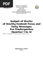 Accomplishment Report | PDF | Kindergarten | Preschool