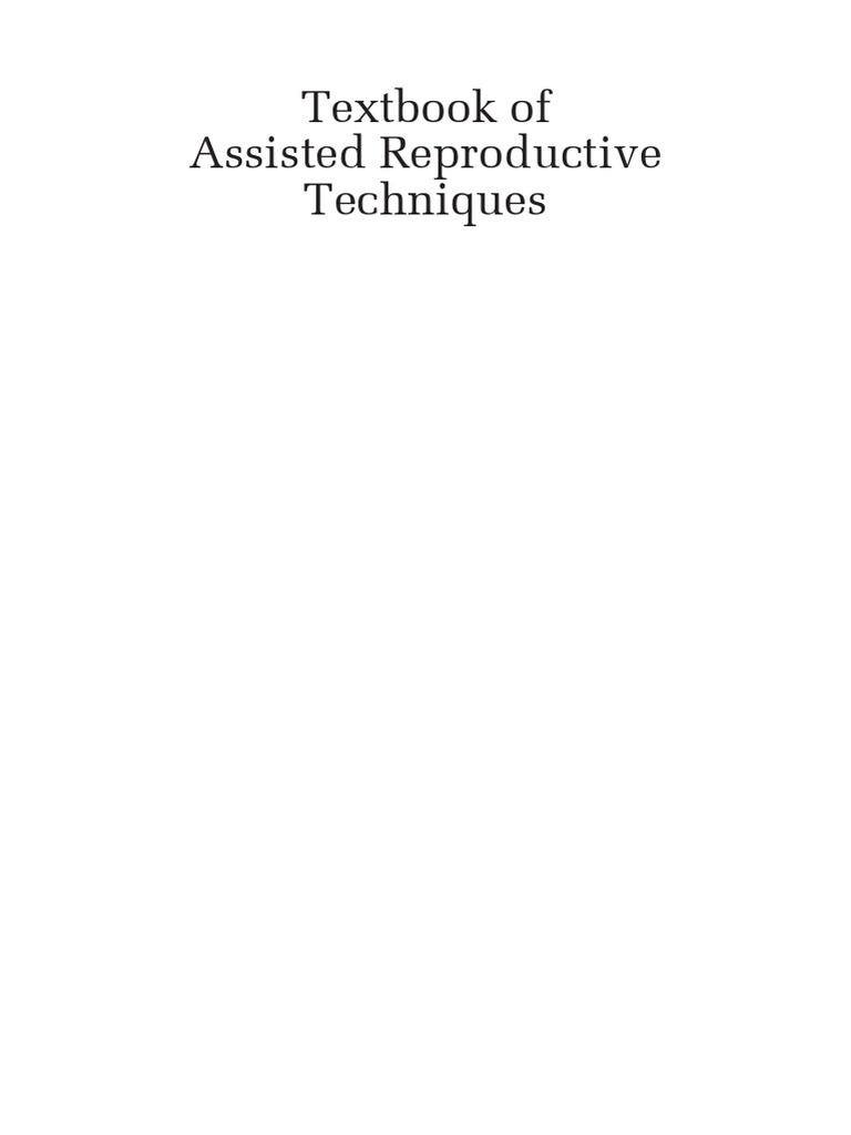 Textbook of Assisted Reproductive Techni PDF | PDF
