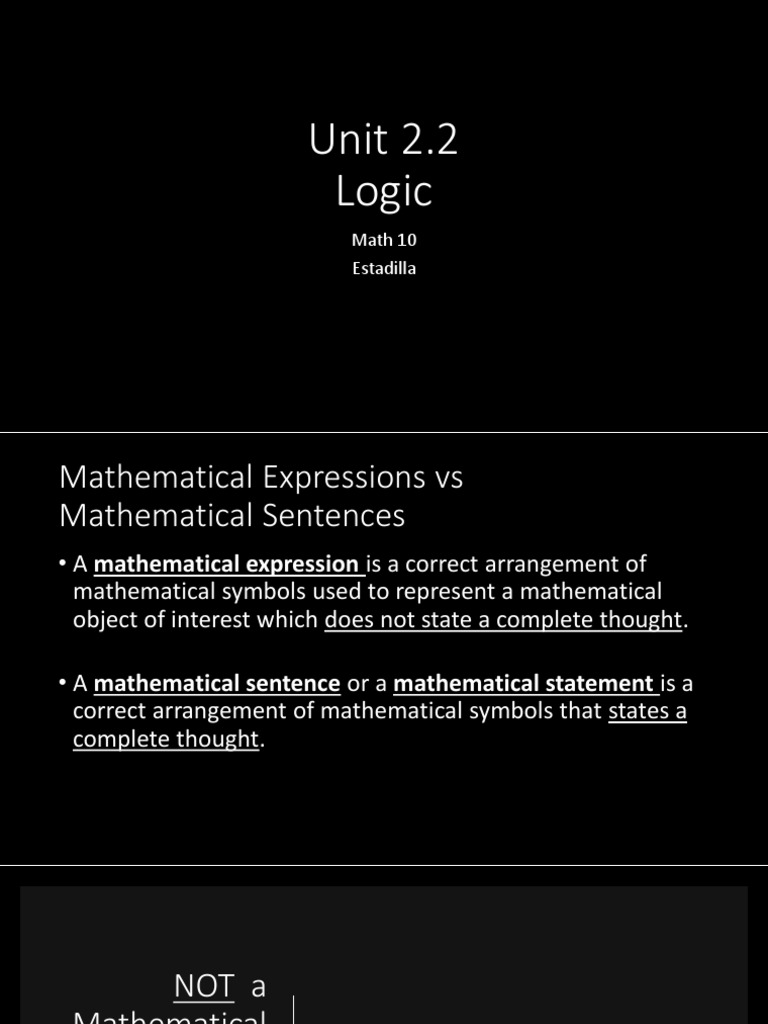 Unit 2 Logic 1 | Download Free PDF | Proposition | Logic