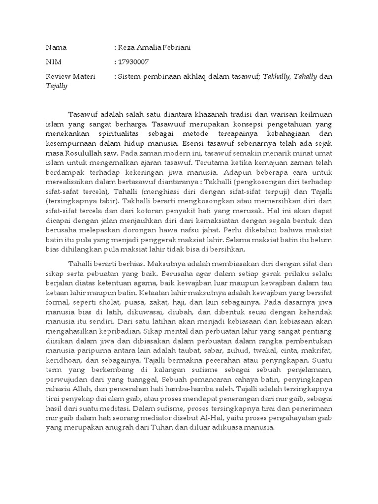 Reza Amalia Febriani - REVIEW MATERI 9 | PDF