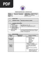 Kindergarten Matatag Curriculum Sample Lesson Plan | PDF