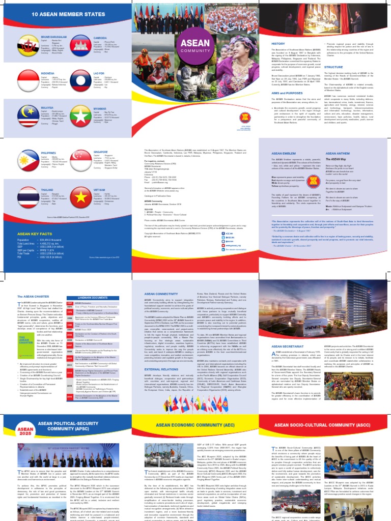 17a. October 2018 ASEAN Community 2018 Folded Brochure | PDF ...