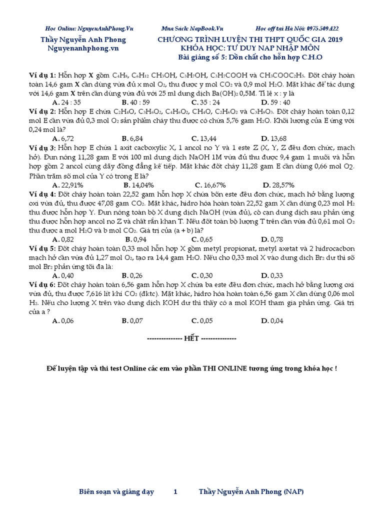 Bai Giang So 5 - Tu Duy Nhap Mon Hoa Hoc | PDF