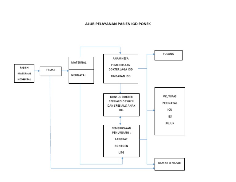 Alur Pelayanan Pasien Igd Ponek | PDF