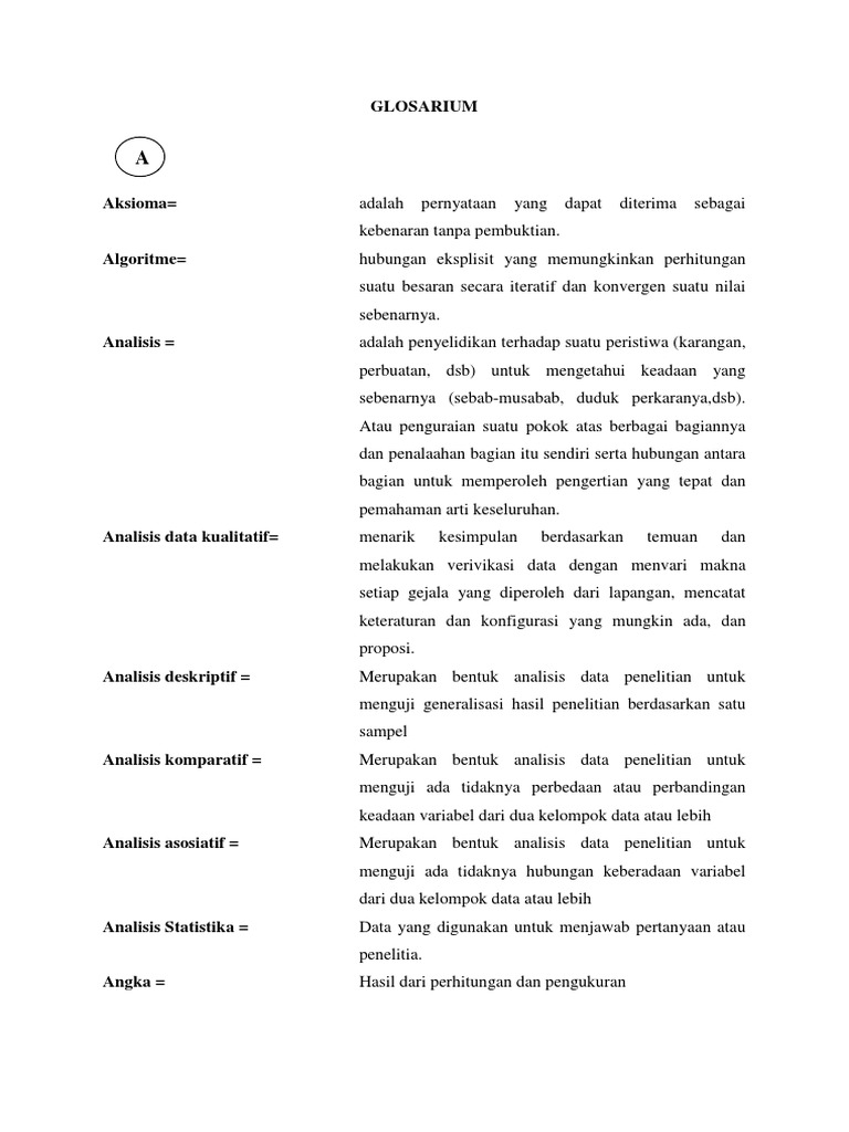 Glosarium Sudah Di Edit123 PDF | PDF
