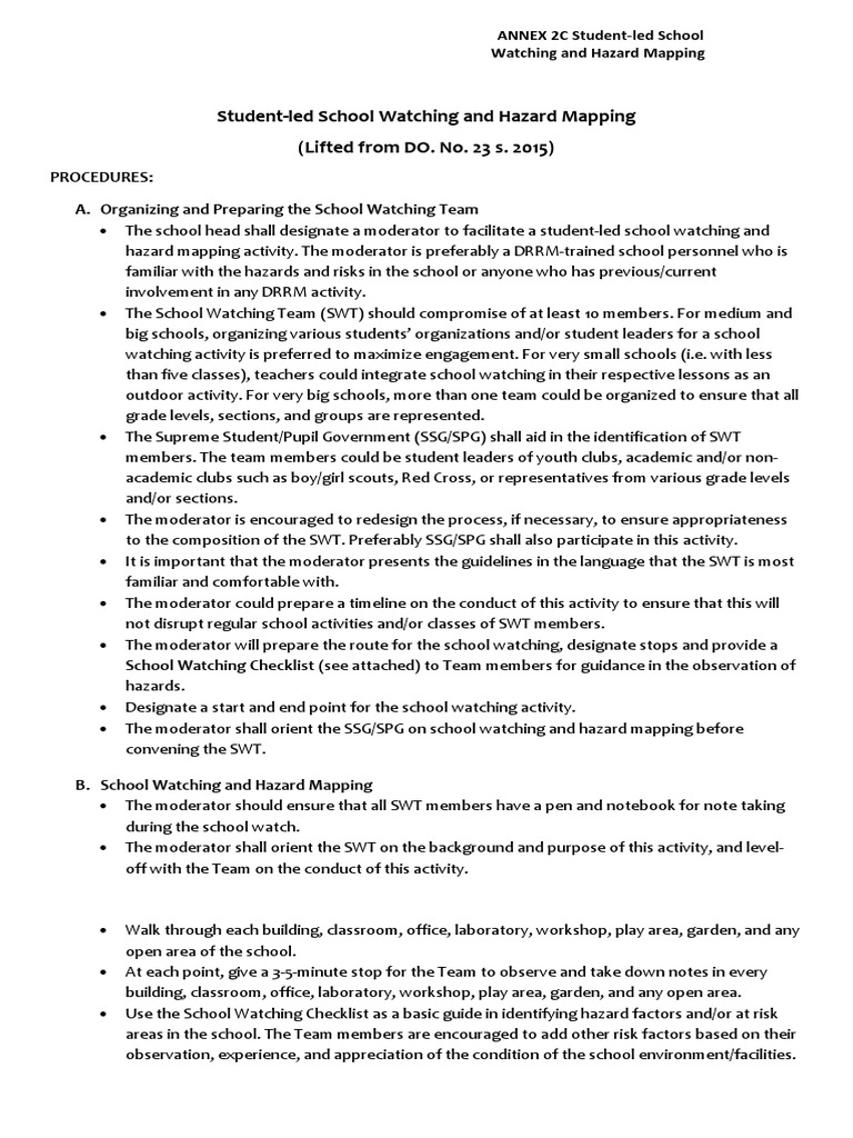 Student-Led Hazard Mapping Guide | PDF | Nature