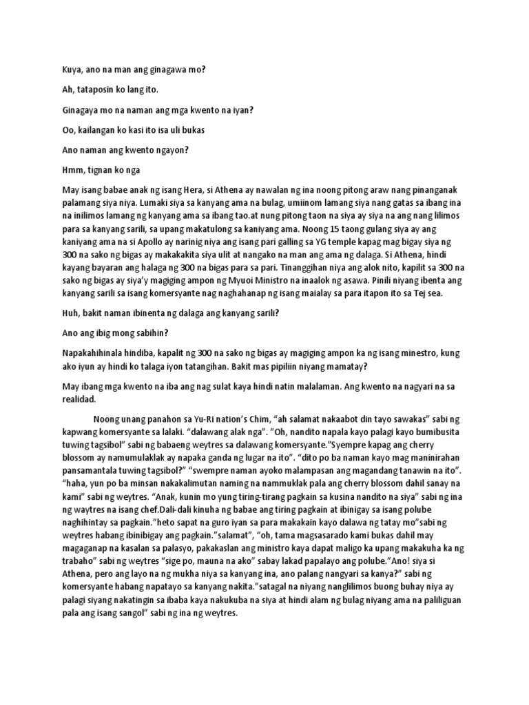 KWENTO | PDF