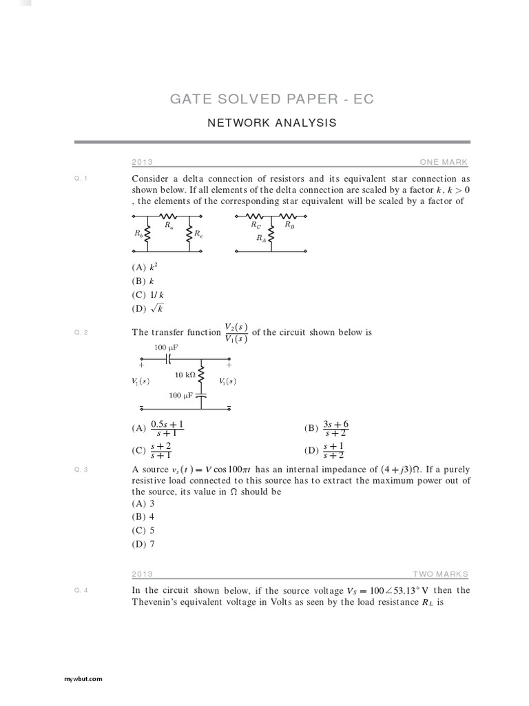 Circuit Analysis | PDF | Network Analysis (Electrical Circuits ... Circuit Analysis | PDF | Network Analysis (Electrical Circuits ...