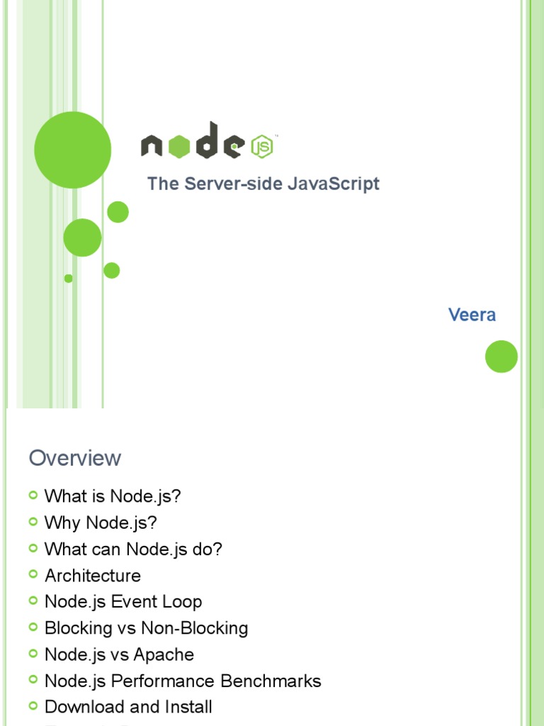 The Server-Side Javascript: Veera | Download Free PDF | Computing ...