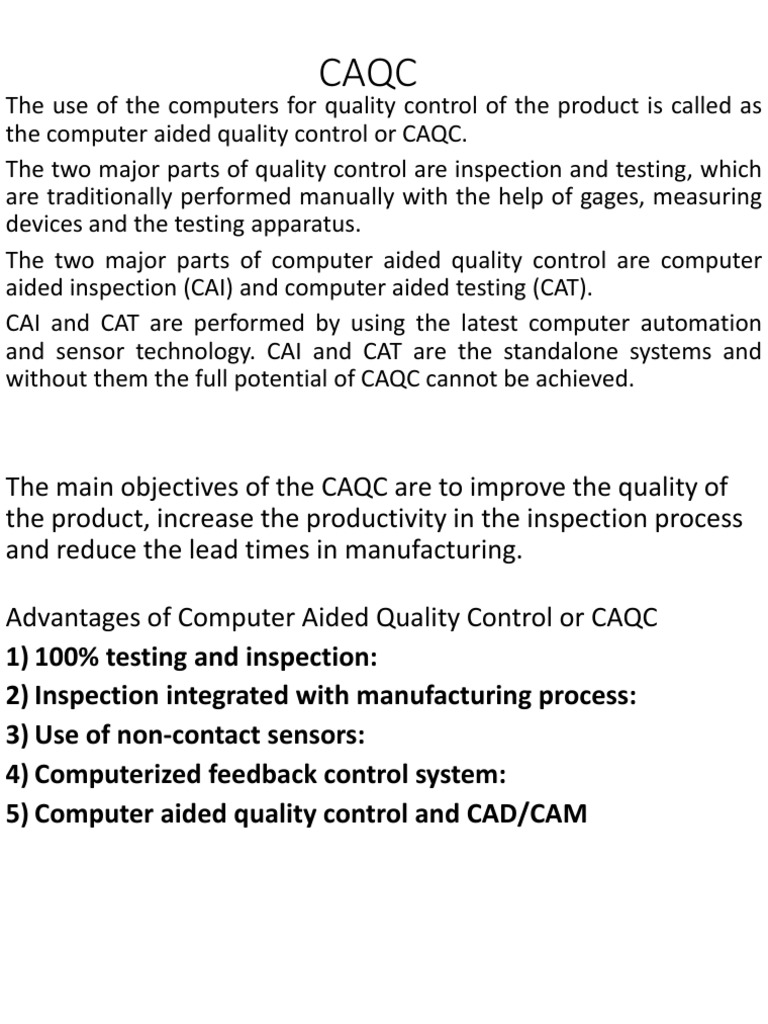 CAQC | PDF