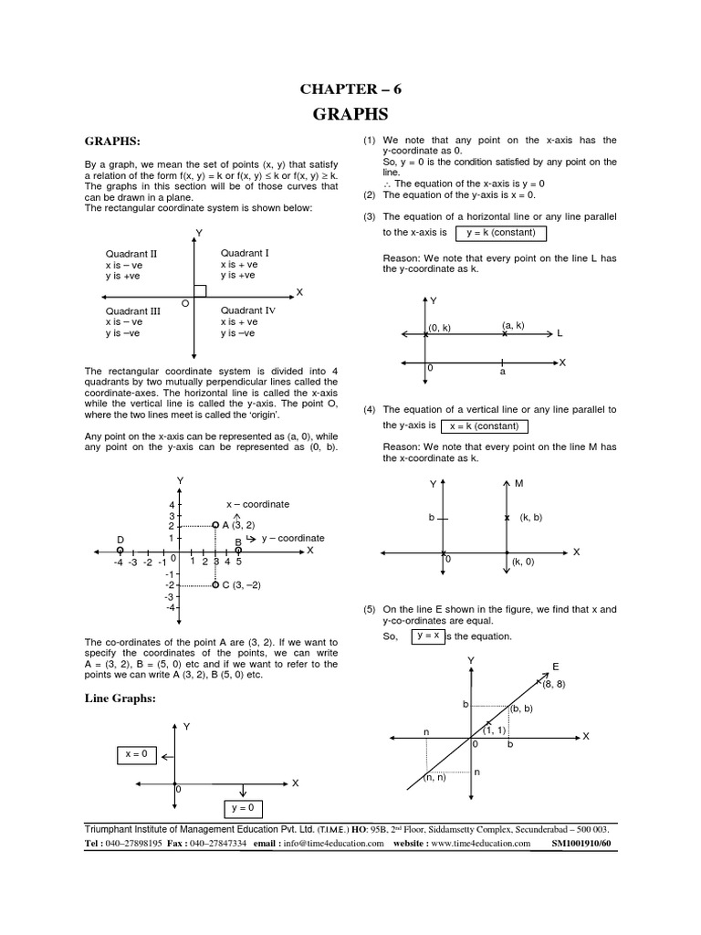 Chapter 6 Graphs Descargar Gratis Pdf Cartesian Coordinate System