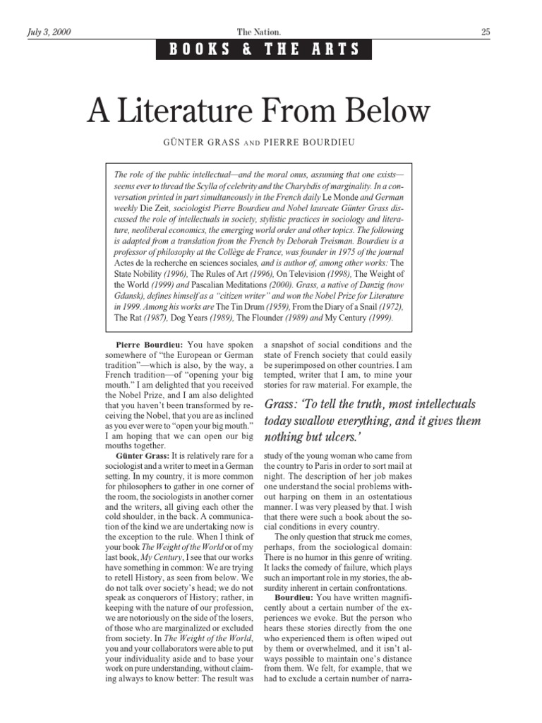 A Literature From Below: Books & The Arts | PDF | Socialism | Age Of ...