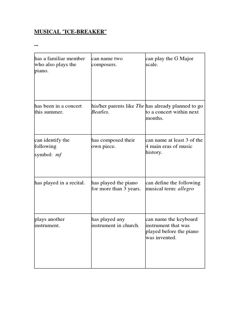 Music Enthusiast Challenge | PDF | Language Arts & Discipline | Art