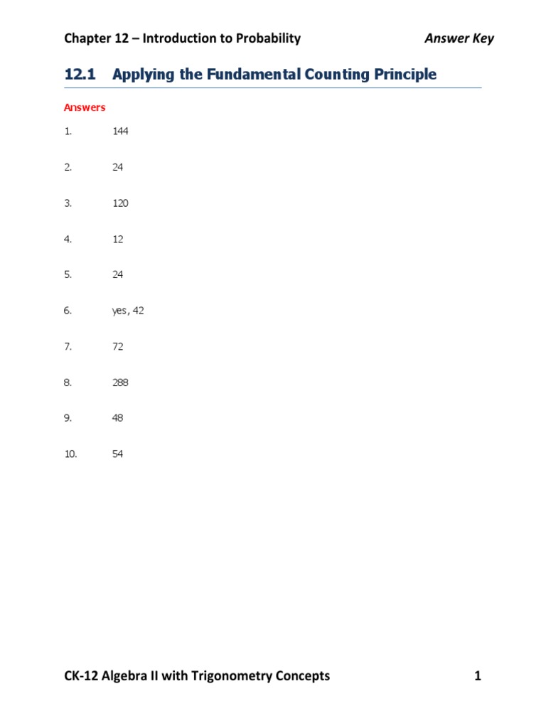 Answer Key - CK-12 Chapter 12 Algebra II WithTrigonometry Concepts ...