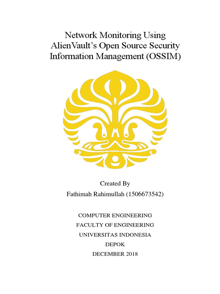 Network Monitoring Using AlienVault | PDF | Ip Address | Computer Network