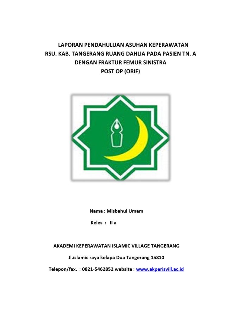 Fraktur Femur Op Orif | PDF | Pengembangan Diri | Kesehatan Holistik