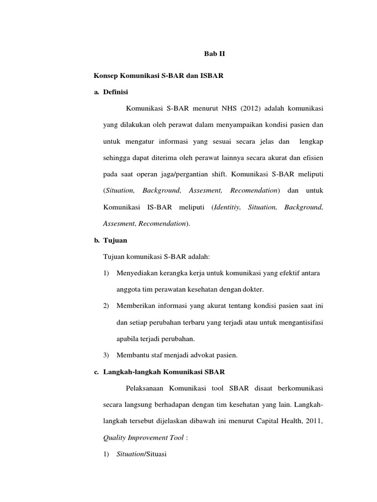 ISBAR | PDF