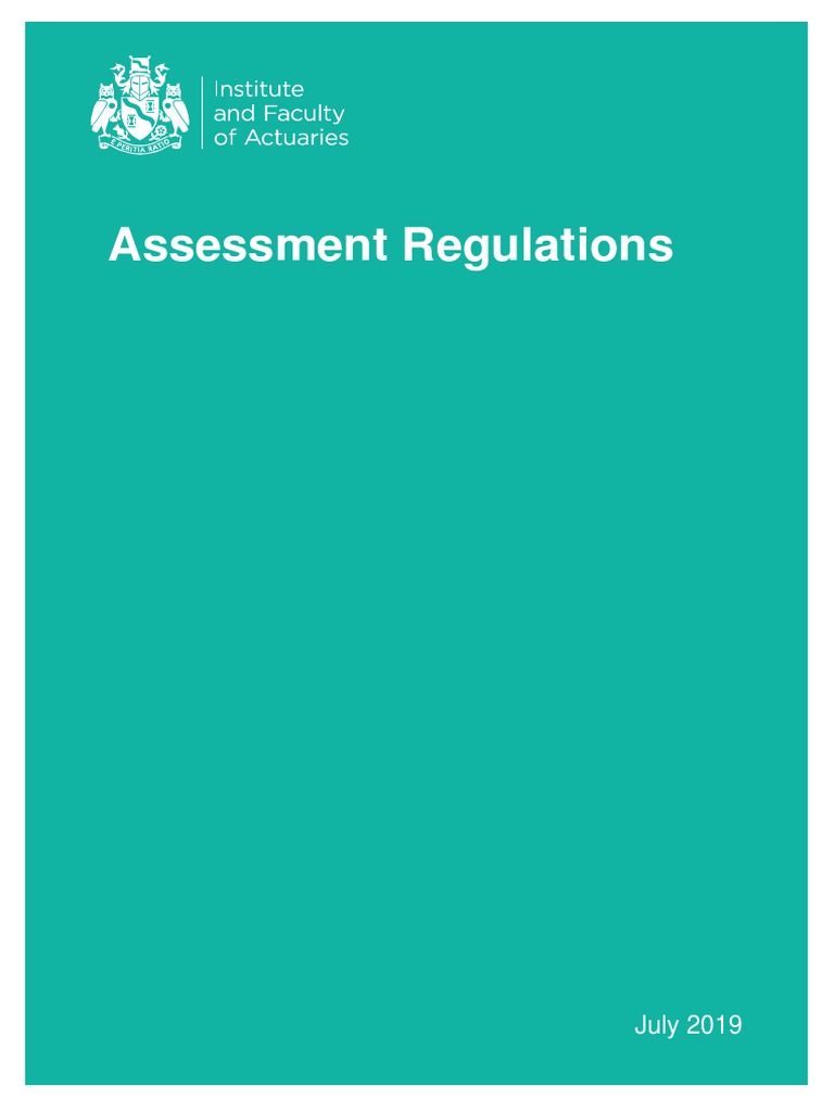 IFoA - Assessment Regulations - FellAssoc - 201907 PDF | PDF | Identity ...