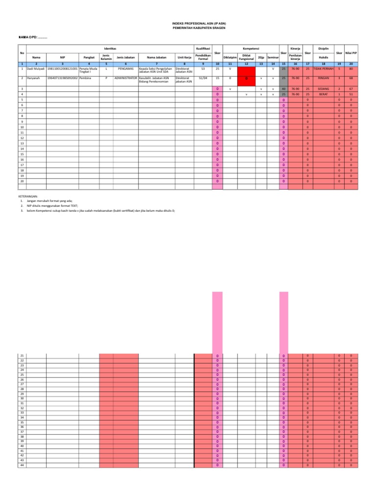 Format Print Lampiran IP ASN - 101607102019 | PDF